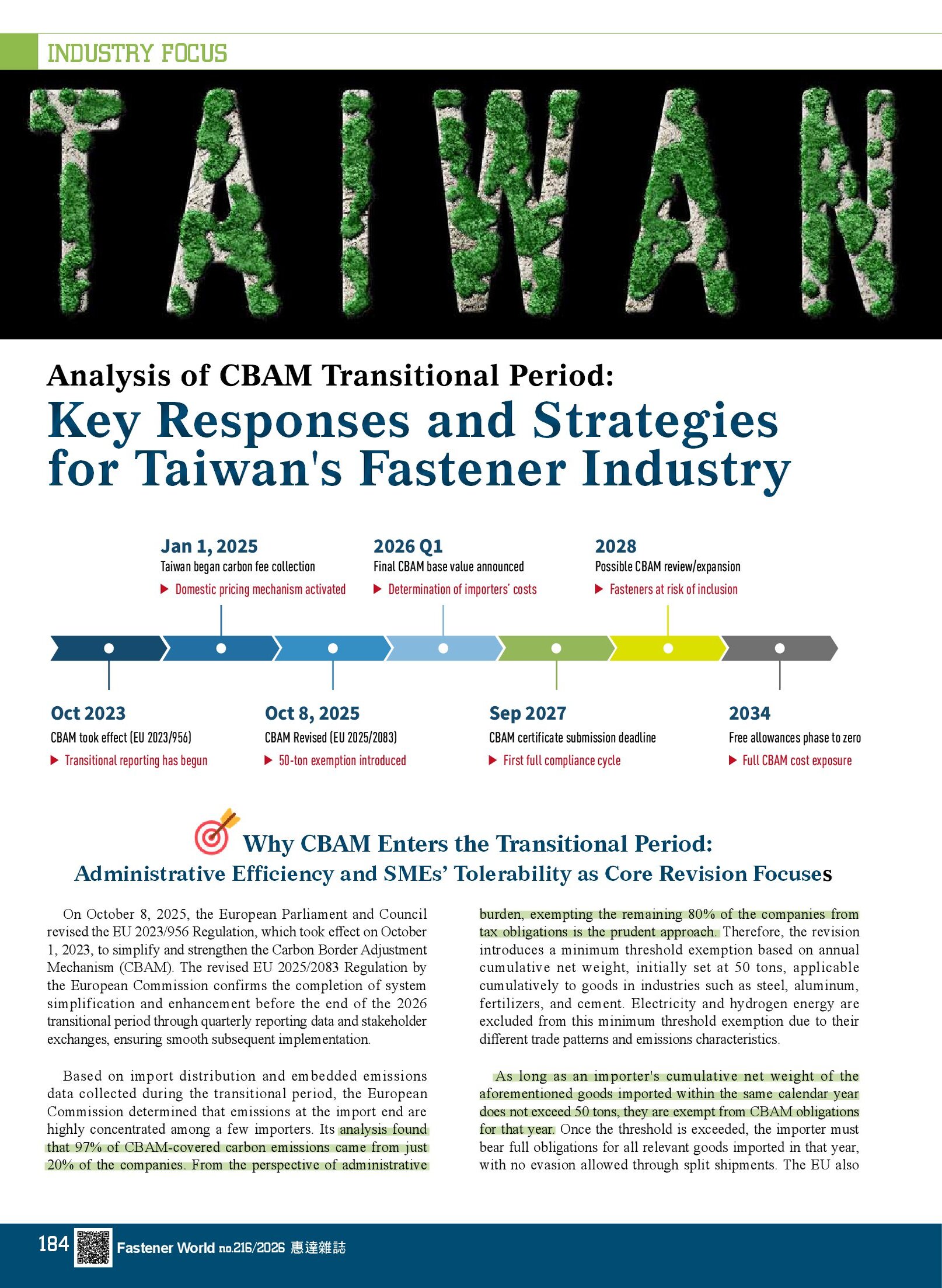 Analysis of CBAM Transitional Period: Key Responses and Strategies for ...