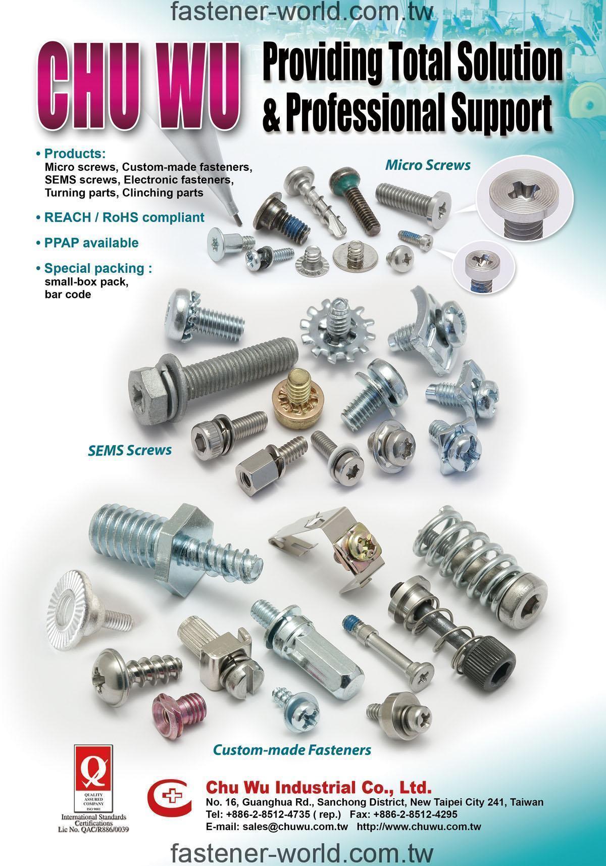 CHU WU INDUSTRIAL CO., LTD. / 雷堤實業有限公司