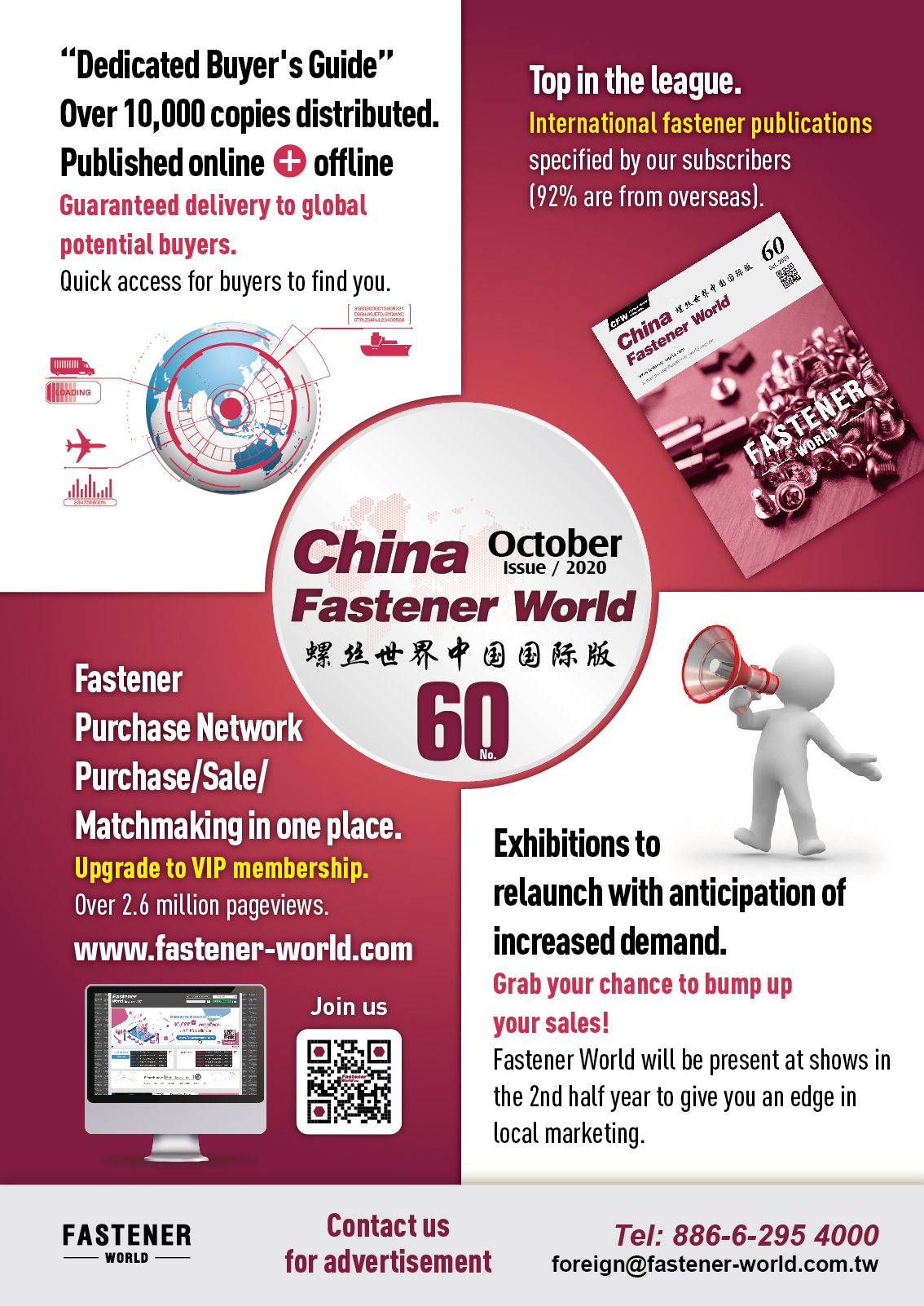 Fastener World Magazine. Buyer,Seller,Supplier Directory. Adverts