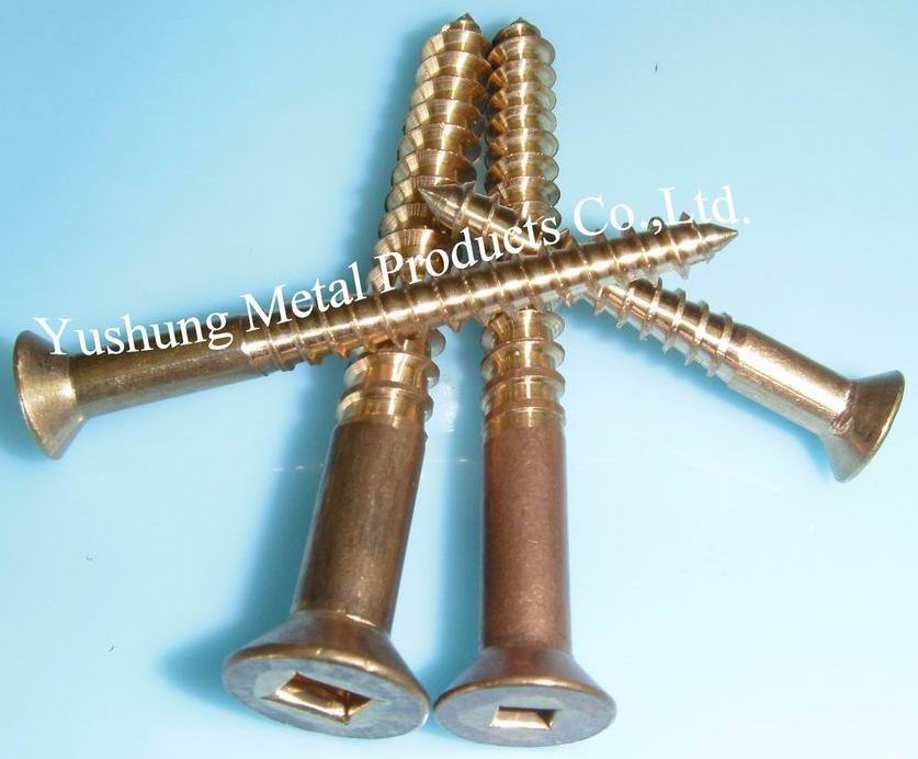 seller information : Silicon bronze wood screws with cutting threads